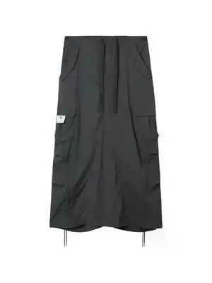 Izzue Cargo Drawstring Skirt - Grey