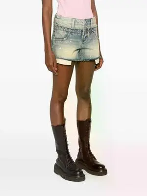 MISBHV Frayed Denim Shorts