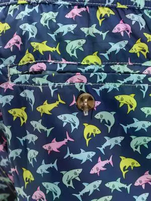MC2 SAINT BARTH Shark-print Swim Shorts