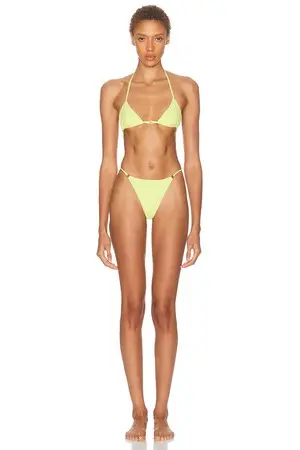 Kiki De Montparnasse Coeur Triangle Bikini Top