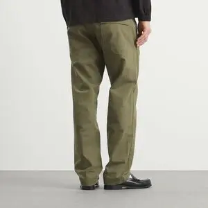 DRAKE'S Twill Fatigue Trousers - Khaki