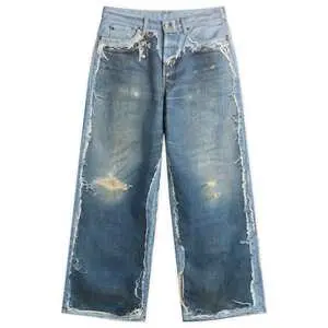 Acne Studios 1981 Trompe L’oeil Skeleton Print Jeans - Mid Blue