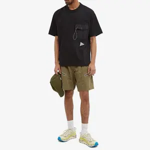 AND WANDER Pocket T-shirt - Black