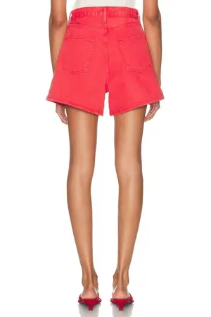 AGOLDE Rhoda Pleated A-line Shorts - Carnival