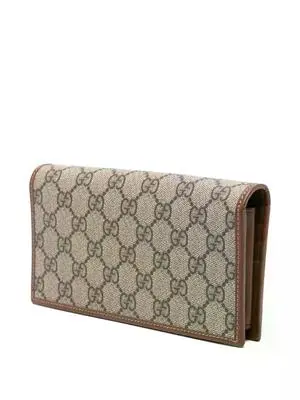 Gucci Horsebit Canvas Clutch