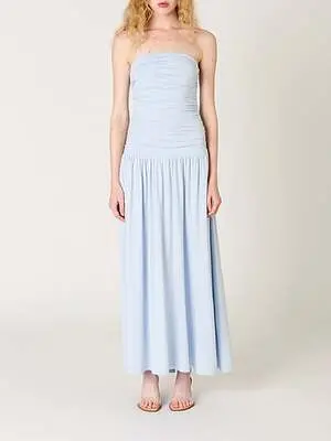 Victoria's Secret Nia Strapless Dress - Blue