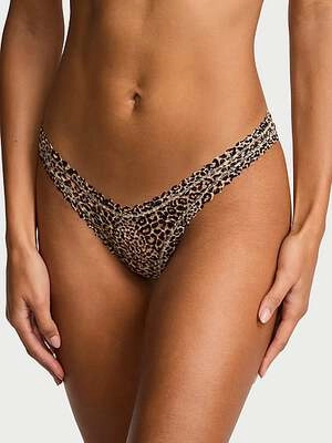 Victoria's Secret The Lacie Lace Ultra-mini Scoop Thong Panty - Print