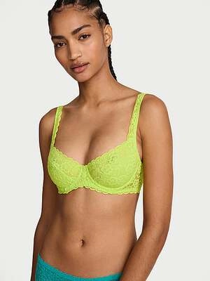 Victoria's Secret The Lacie Unlined Balconette Bra Green