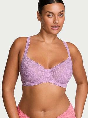 Victoria's Secret The Lacie Unlined Balconette Bra - Purple