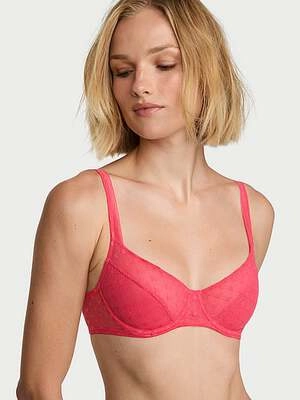 Victoria's Secret The Lacie Unlined Balconette Bra Red
