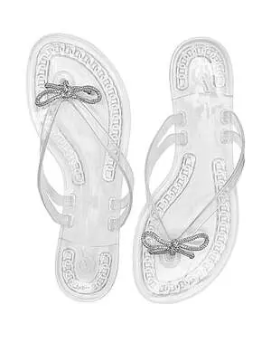 Victoria's Secret Shine Bow Jelly Sandals - Multicolored