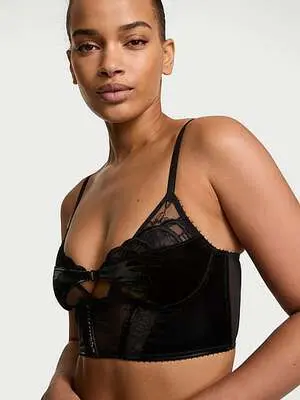 Victoria's Secret Very Sexy Desire Lines Embroidery Bra Top - Print