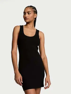 Victoria's Secret Vs Iconic Rib Tank Dress - Black