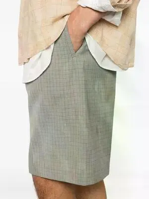 Our Legacy Ponte Check-pattern Shorts
