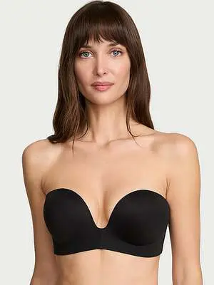 Victoria's Secret Invisible Victoria’s Secret Bombshell Add-2-cups Push-up Strapless Bra - Black