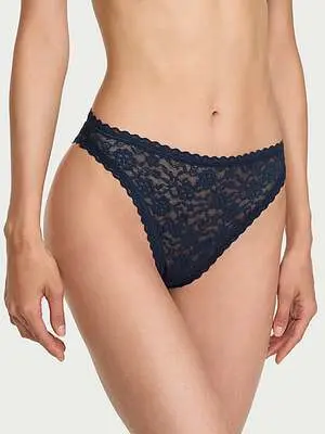 Victoria's Secret The Lacie Lace Brief Panty - Blue