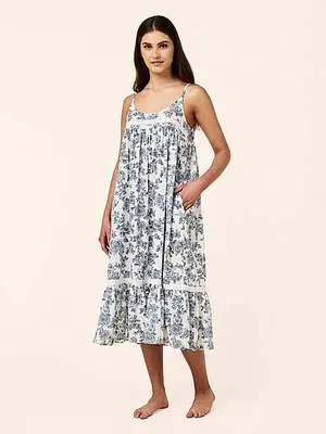 Victoria's Secret Papinelle Nostalgia Strappy Lace-trim Nightie - Floral