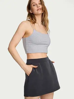 Victoria's Secret Featherweight Knit Mini Skirt - Black