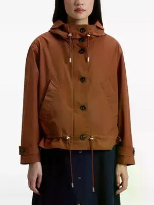 Woolrich Hooded Buttoned Jacket