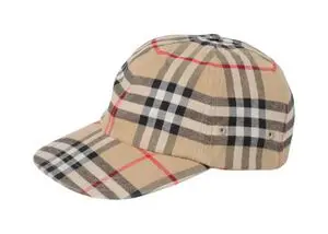 Burberry Check Cap - Archive Beige