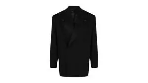 Givenchy Oversized Wool Satin Lapels Blazer Jacket
