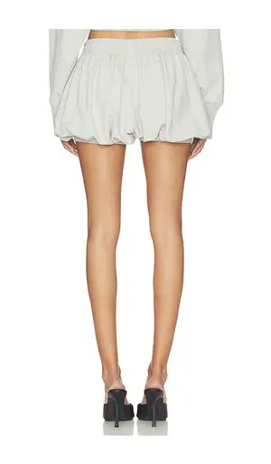 Norma Kamali Boyfriend Puff Short - Grey