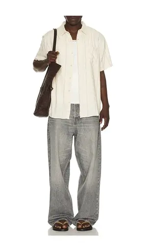 Marine Layer Classic Stretch Selvage Shirt In . Also - Cream