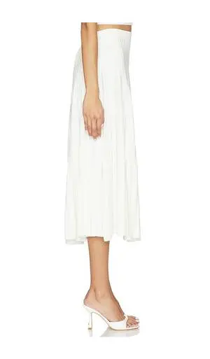 Simkhai Margoux Knit Midi Skirt - Ivory