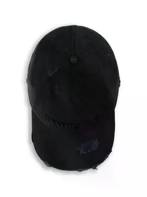 Camper Distressed Logo Cap - Black
