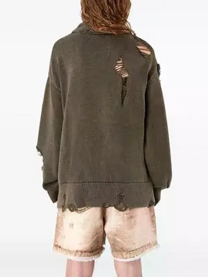 Camper Crew-neck Cut-out Sweater