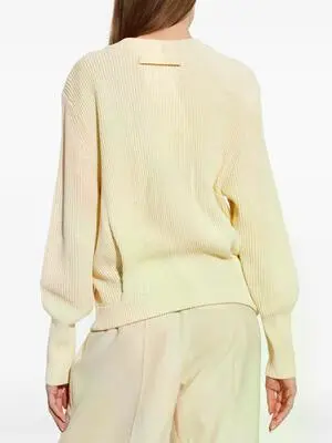 Victoria Beckham Ribbed Relaxed-fit Jumper - Neutrals