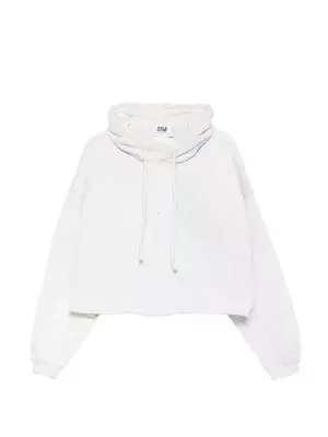 GOLDEN GOOSE Crystal-embellished Distressed Hoodie
