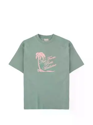Drole De Monsieur Palm-tree Print T-shirt - Green