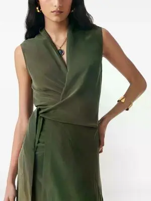 Vanessa Bruno Faye Twisted Sleeveless Maxi Dress