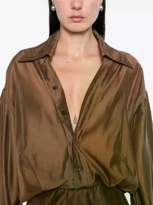 THELATEST Denise Mini Dress - Brown