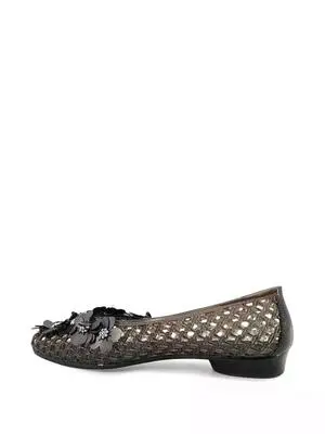 HEAVENLY JELLY Flower-embellished Ballet Flats
