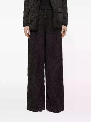 NISSA Crinkle-effect Wide-leg Trousers