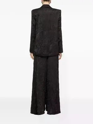 NISSA Crinkle-effect Wide-leg Trousers