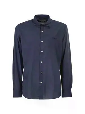MC2 SAINT BARTH Embroidered-logo Shirt - Blue