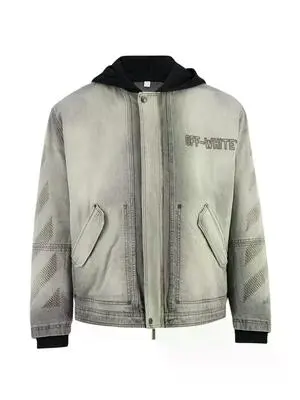 Off-White Hooded Denim Jacket