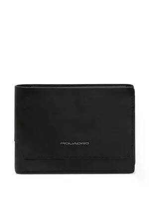 PIQUADRO Logo-detail Wallet - Black