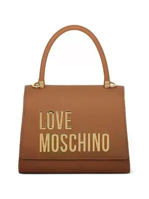 Moschino Golden Logo Tote - Neutrals