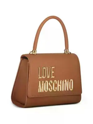 Moschino Golden Logo Tote - Neutrals