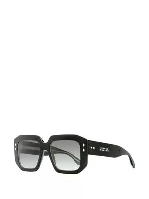 Isabel Marant Lizzy Rectangular-frame Sunglasses - Black