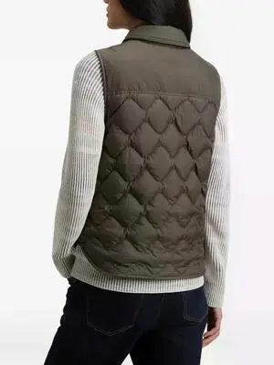 Woolrich Quilted Buttoned Gilet - Green