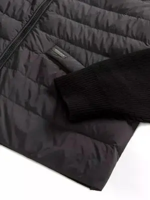 Woolrich Hybrid Quilted Bomber Jacket - Black