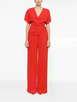 NISSA V-neck Buttoned Top