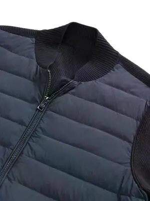 Woolrich Hybrid Quilted Bomber Jacket - Blue