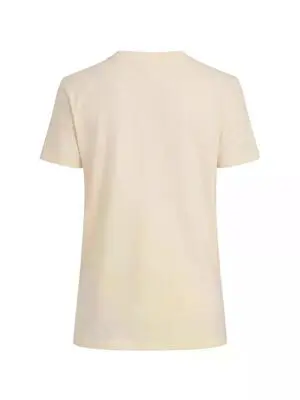 Sandro Cotton Crochet Flower T-shirt - Neutrals