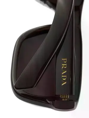Prada Rectangle Sunglasses - Brown